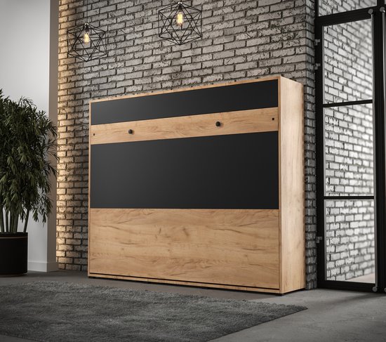 InspireMe - Verticaal Bedkast Opklapbed DEPP LOFT 160 - Vouwbed ...