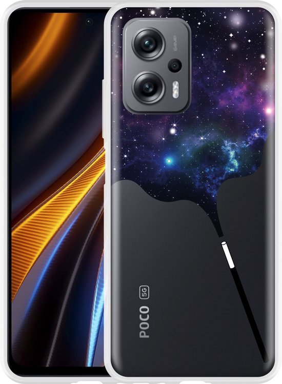 Poco X4 GT Hoesje Galaxy Toverstaf - Designed by Cazy | bol