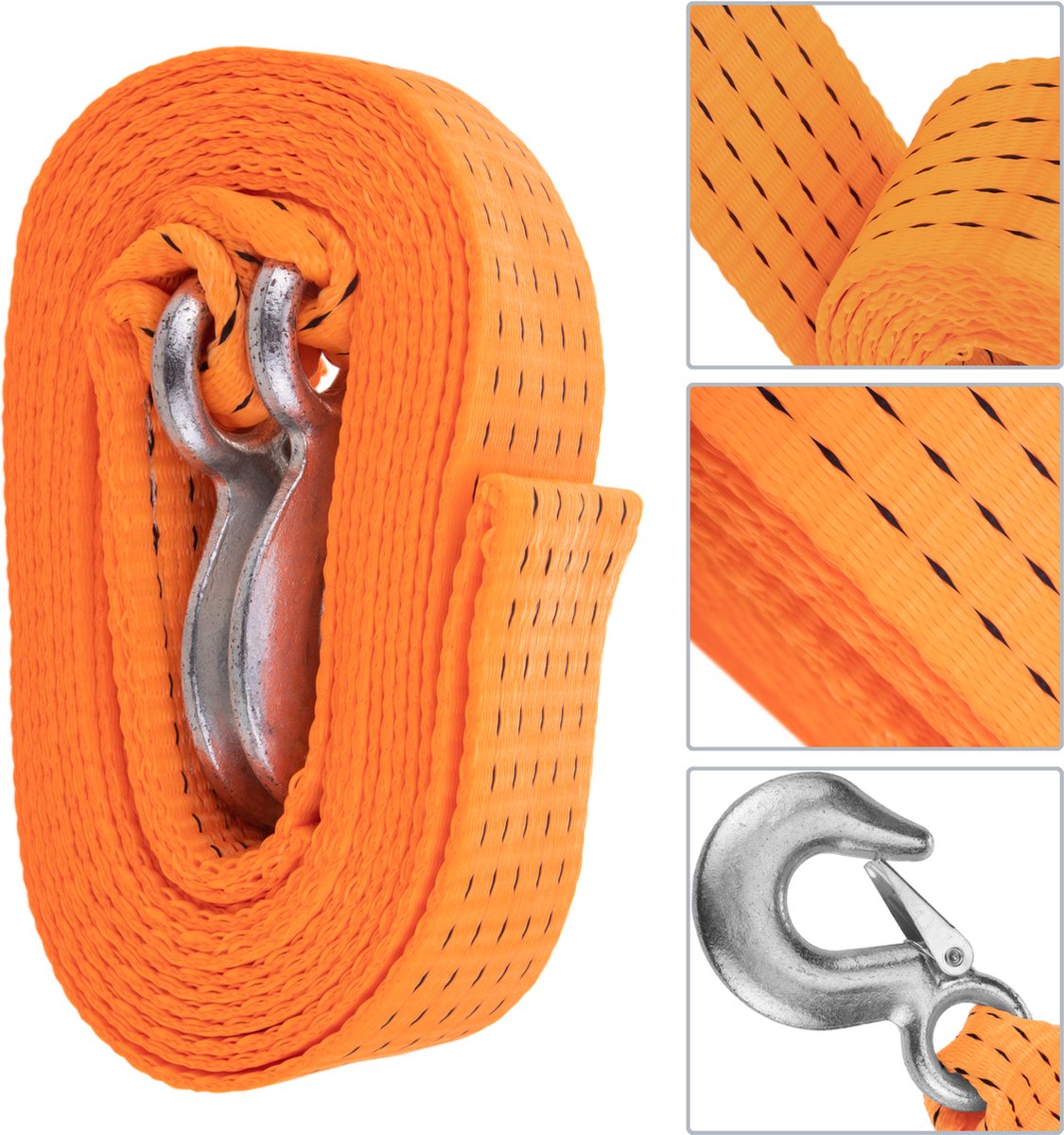 PrimeMatik - Sangle d'arrimage, sangle de levage avec crochet de ...