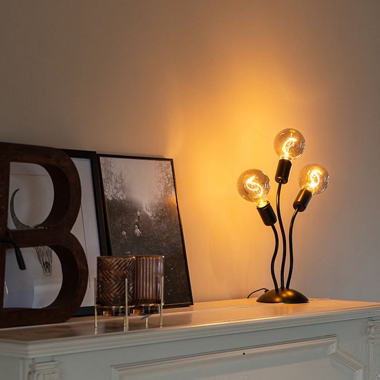 Lumière Tafellamp Durrant Zwart, | bol.com
