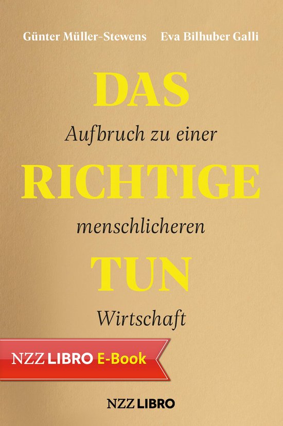 Das Richtige tun (ebook), Günter Müller-Stewens | 9783907291832 ...