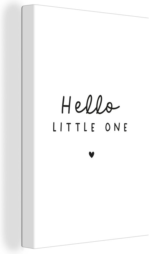 Canvas Kinderkamer - Quotes - Hello Little One - Baby - Spreuken ...