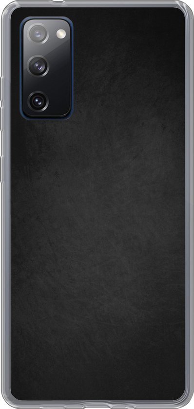 Telefoonhoesje Geschikt voor Samsung Galaxy S20 FE hoesje - Beton print - Zwart -... | bol