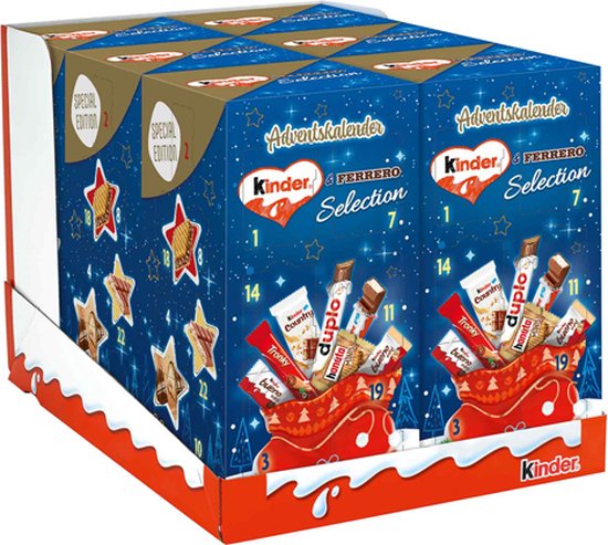 Ferrero - Calendrier de l'Avent Sélection Kinder & Ferrero - 6x 295g ...