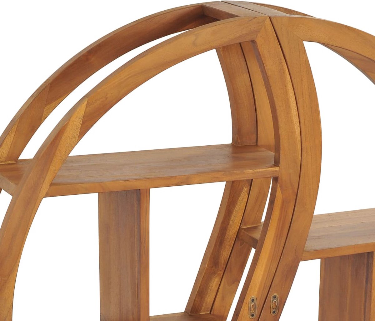 Prolenta Premium - Étagère murale yin yang 100x20x100 cm en teck massif ...