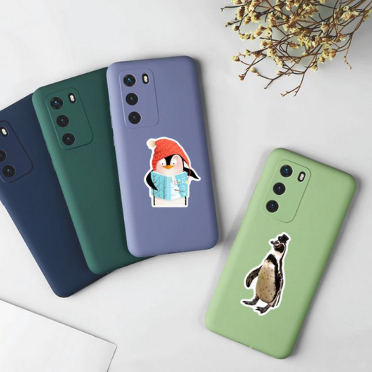 Winkrs - 50 pinguin stickers - Stickers voor laptop, muur, deur, koffer, schriften, etc. | bol.com