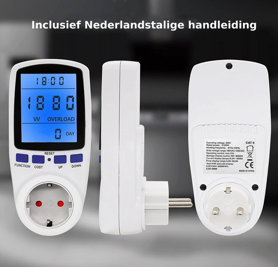 Energiemeter - Verbruiksmeter - Energiekostenmeter - KWh meter ...