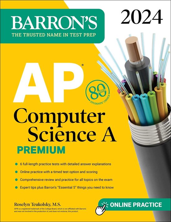 Barron's AP - AP Computer Science A Premium, 2024: 6 Practice Tests ...