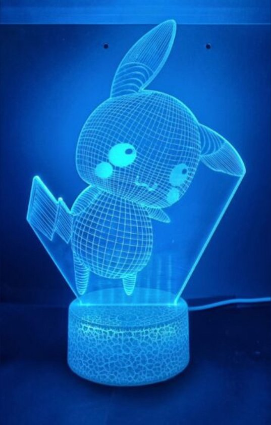 3D LED LAMP - POKEMON PIKACHUC | bol.com