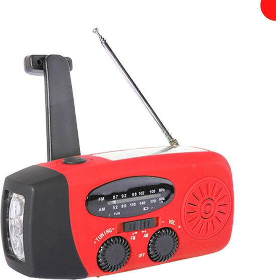 Noodradio - Noodradio Opwindbaar - Noodradio Solar Opwindbaar - Incl ...