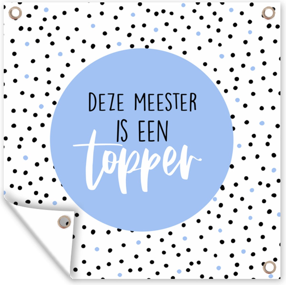 Tuin poster Cirkel - Quote - Meester bedankt - Leerkracht - Deze ...