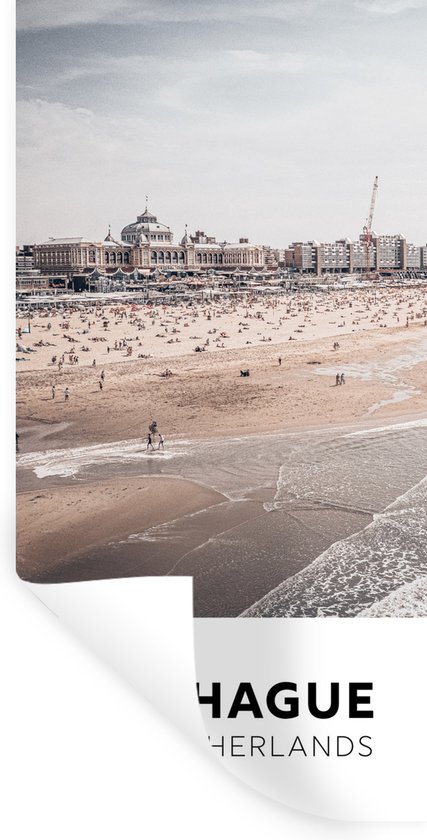 Muurstickers - Sticker Folie - Den Haag - Nederland - Strand - 40x80 cm ...