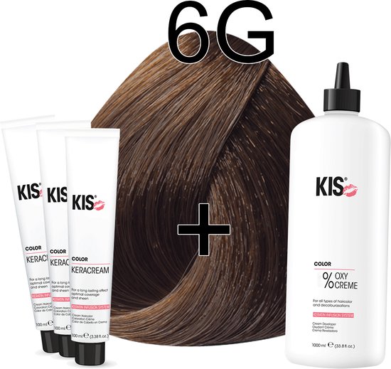 Kit de coloration capillaire KIS - 6R Rouge - coloration capillaire ...
