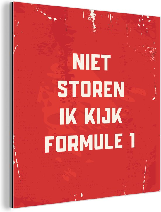 Wanddecoratie Metaal - Aluminium Schilderij Industrieel - Niet storen ...