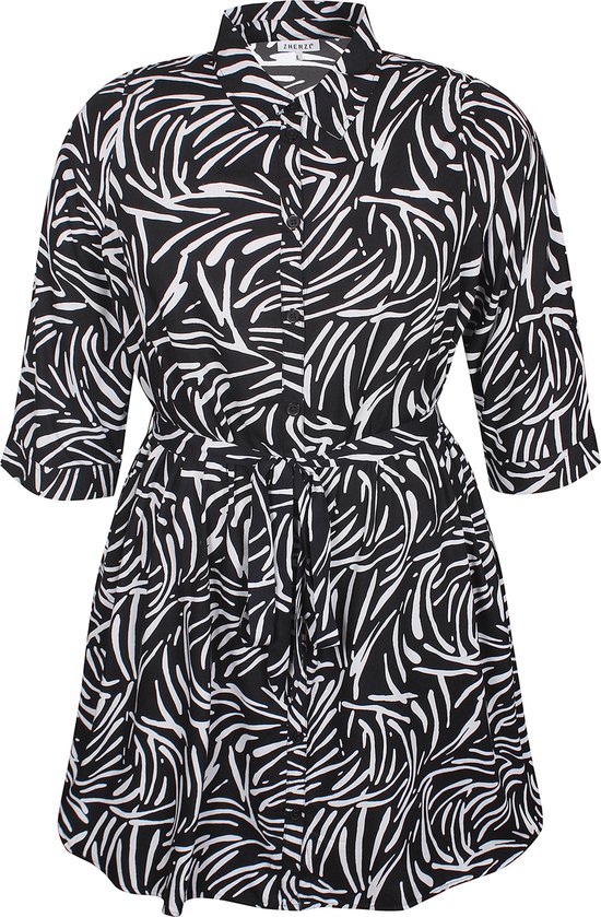 Zhenzi blouse jurk SABLE print | bol.com