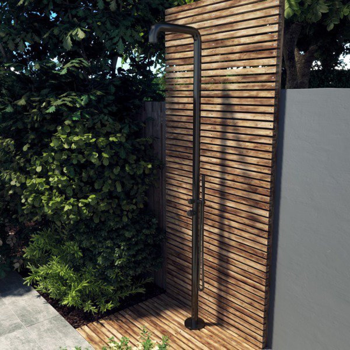 Saniclass Outdoor Original - Vrijstaande buitendouche - RVS 316 - Met ...
