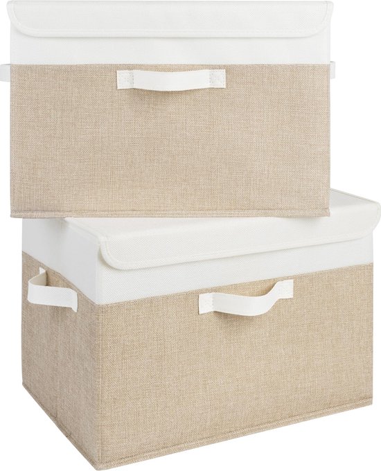 Inovra ® Ruime Opbergdozen met Stoffen Deksel voor Diverse Artikelen in ...