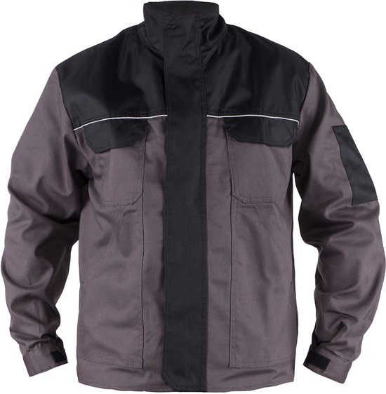 TMG STYLE WORK Werkjas HEREN Veiligheidsjas Grijs - Slijtvast ...