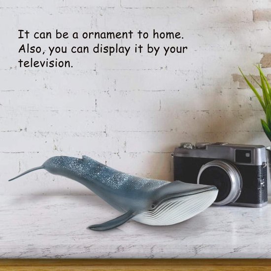 Walvis beeldje model voor woonaccessoire - zeedieren simulatie - blauwe ...