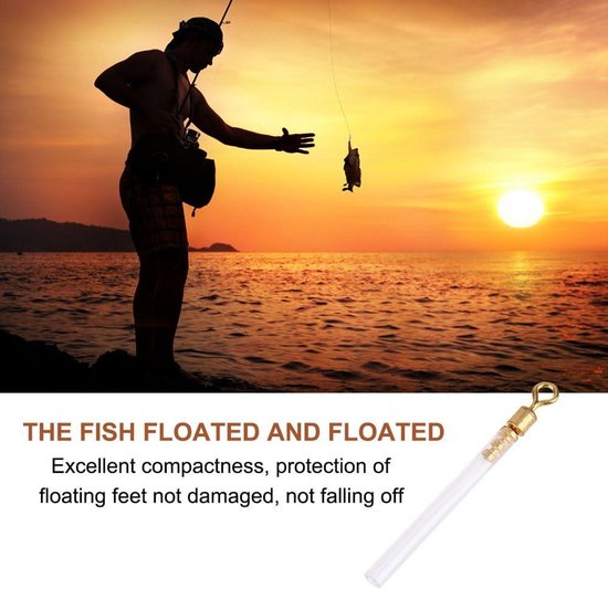 Zwemmer waggler adapter 50 stuks snelwissel vissen wervel met tube ...