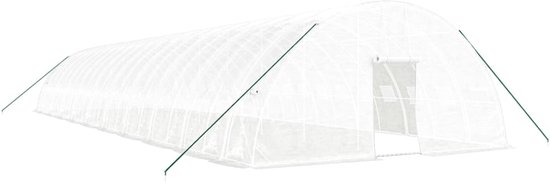 vidaXL Tuinkas 120m² - Stalen Frame - Wit Broeikas - Tuinbouw ...
