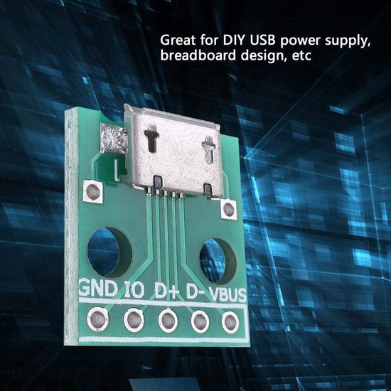 USB Naar DIP Board 5-Pin - USB C Breakout - Micro USB DIP Adapter ...