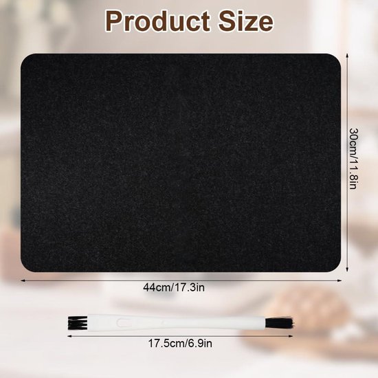 Silicone Sliding Coaster Mat for Coffee Maker, Kitchen Sliding Board ...