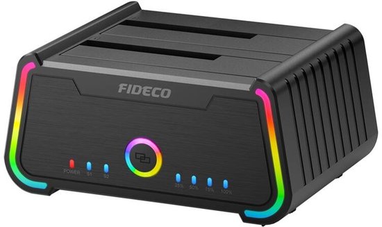 FIDECO YPZ230R HDD/SSD docking-/kloonstation (SATA 2,5"/3,5", UASP) | bol