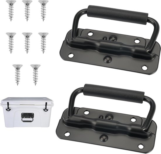 Folding Handle Spring Box Handle Chest Carry Handle - Pack of 2 | bol