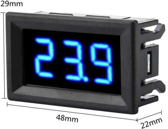 Digitale voltmeter DC 25-30V LED-displaypaneel Spanningsmeter ...