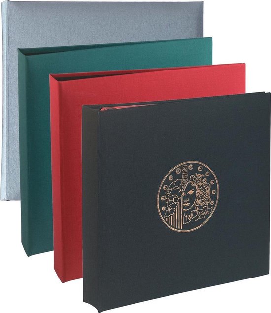 Ringmap Muntenverzameling + 5 plastic vellen - 24,5x25cm, Bordeaux ...