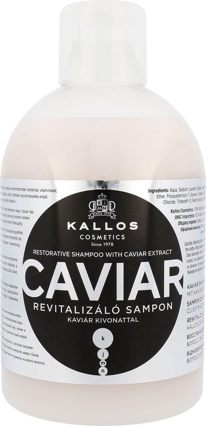 Herstellende Shampoo Kallos Cosmetics Caviar 1 L | bol