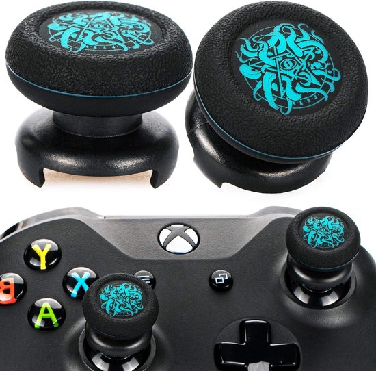 Thumbstick Extender & Printing Rubber Siliconen Grip Cover 2 Sets voor ...