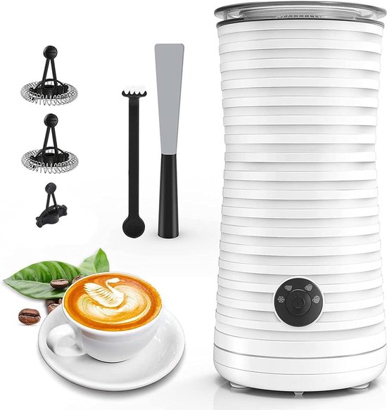 Elektrische melkopschuimer 4-in-1 automatisch met 4 modi - warm koud ...