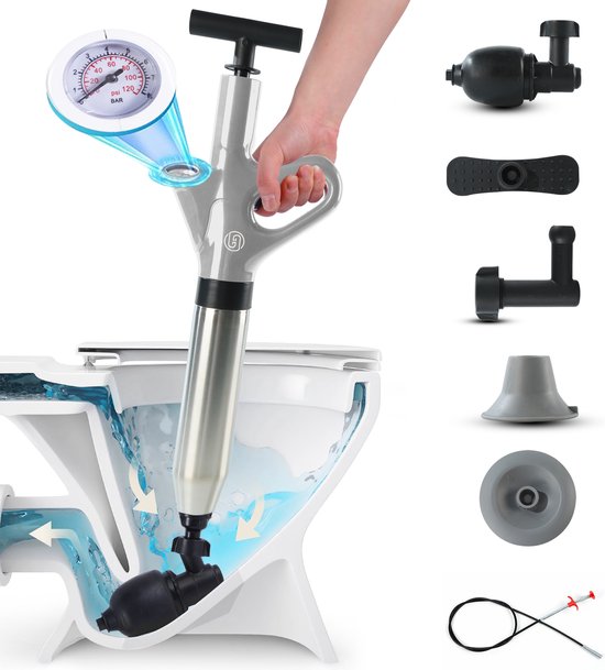 Ontstopper - Incl. Ontstoppingsveer - WC Ontstopper - Gootsteen ...