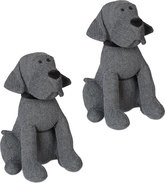 2x deurstopper hond - deurstop - deurbuffer - dier - kinderen - stof | bol