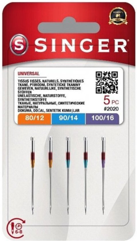 Singer Universal MIX 80 / 90 / 100 (5 stuks) Naalden | bol