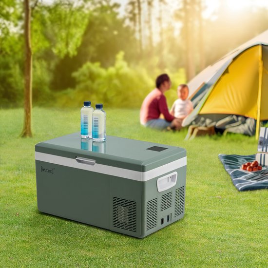 Auto koelbox Arnesano elektrisch legergroen 60x34,5x33 cm 25 L in.tec | bol