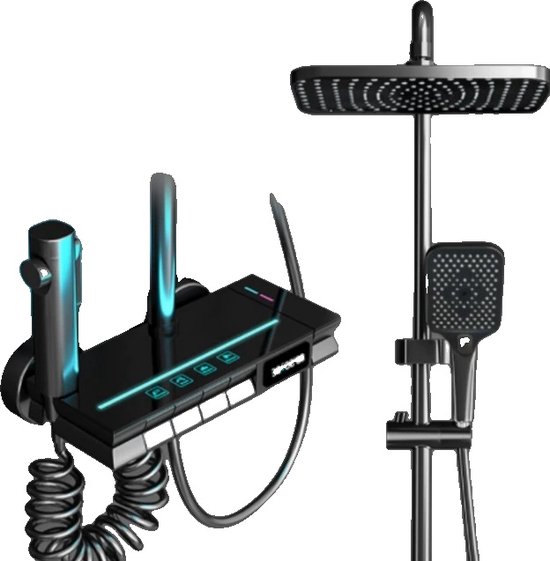 Badkamer Douche Systeem, LED Verlichting, Digitaal Display, Constante ...
