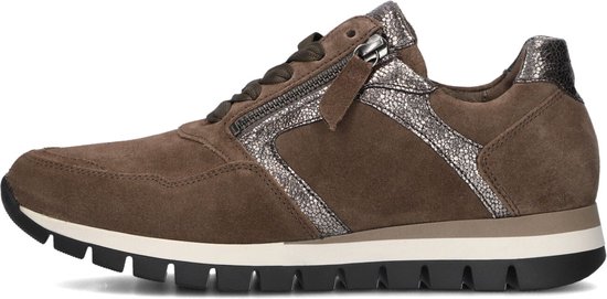 Gabor Dames Sneakers 438 Taupe - Maat 39 | bol