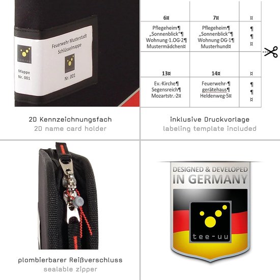 XL Key Holder for 28 Keys with Organizational Hooks - Secure Key ...