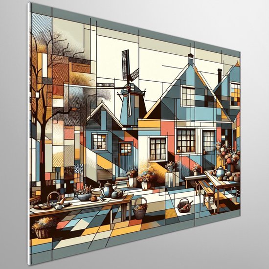 Abstract vermeer schilderij | Verwarrende visuele vertelling van ...