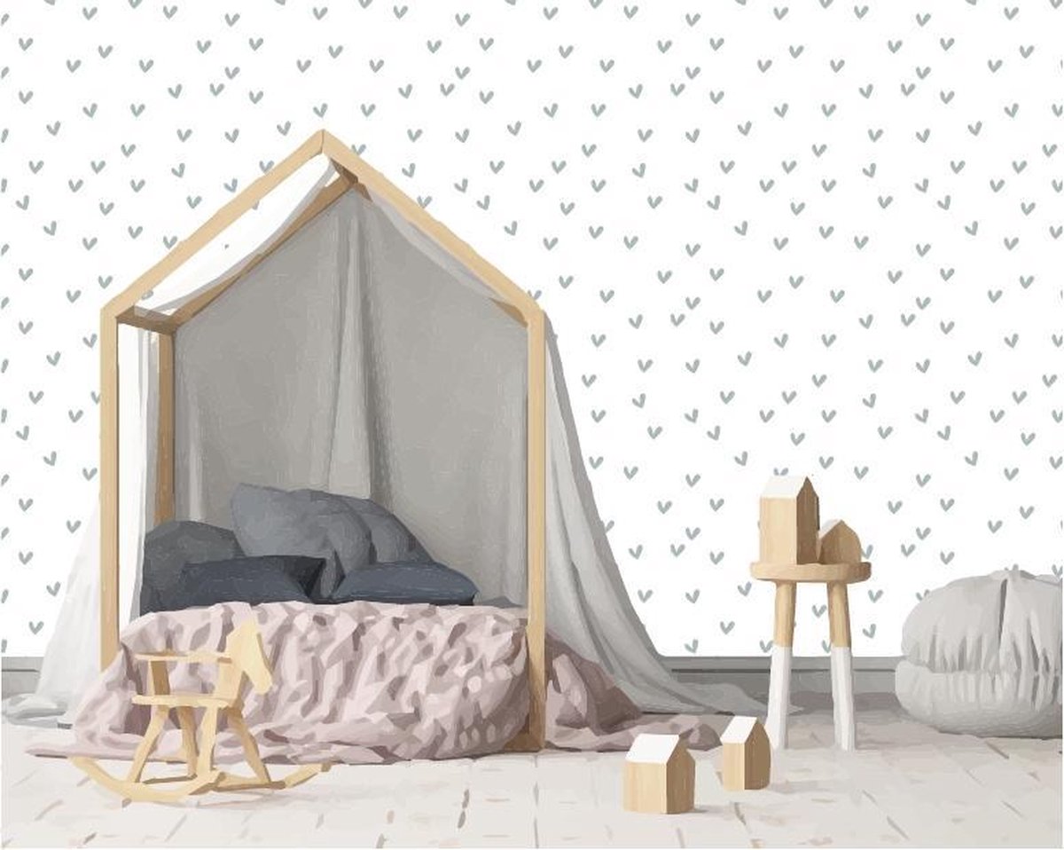 Hartjes behang - 10meter | bol.com