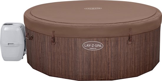Bestway Lay-Z-Spa Toronto ThermaCore Smart AirJet "Brown Wood ...