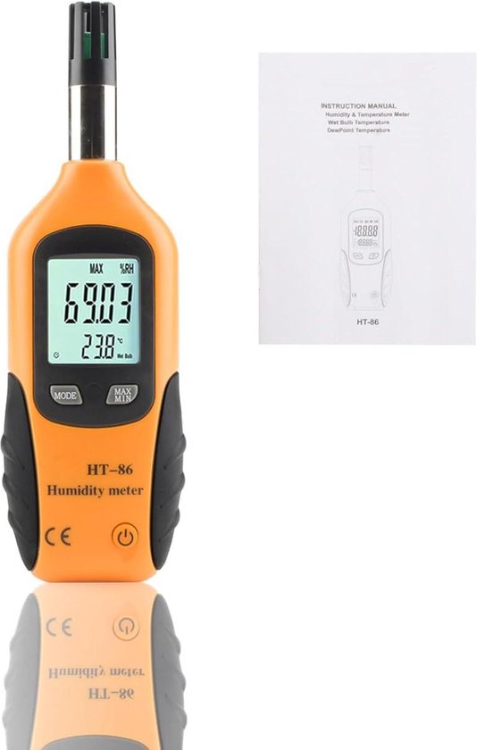 Digitale Thermo-Hygrometer - Luchttemperatuur en Vochtigheid Meter met ...