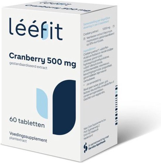 Leefit Cranberry - Hoog geconcentreerd extract - 60 Tabletten | bol