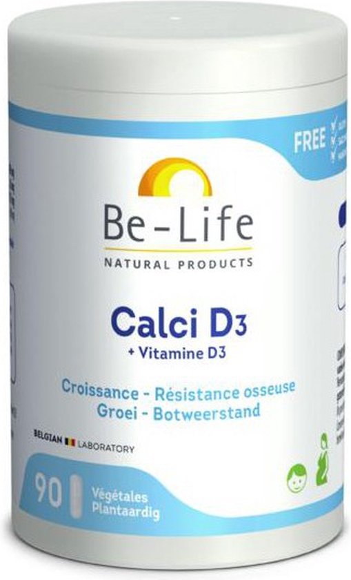Be-Life Calci D3 + vitamine D3 90 capsules | bol
