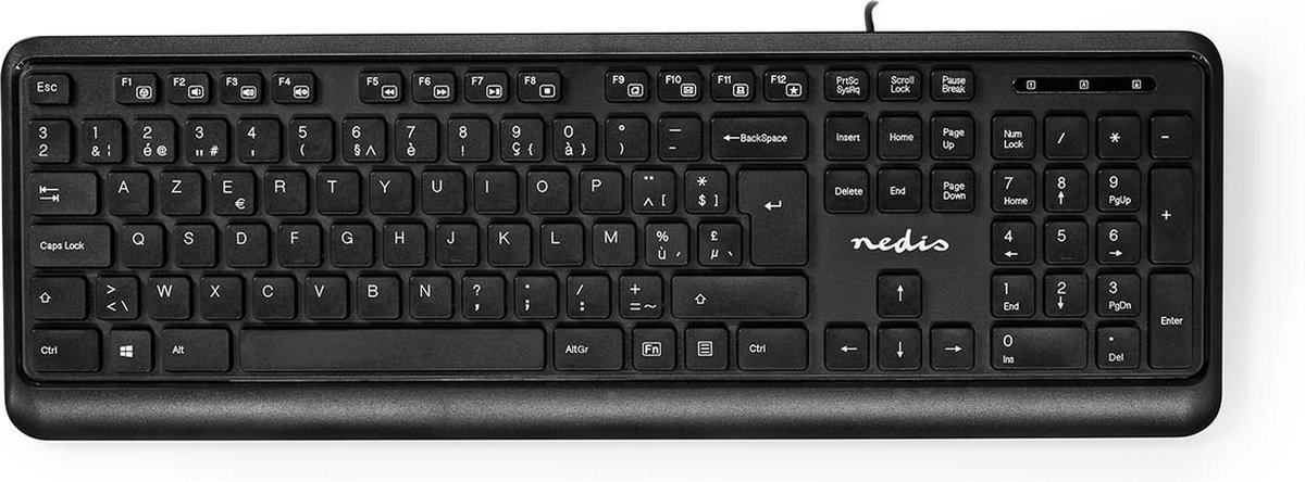 Bedraad Toetsenbord - USB-A - Multimedia - AZERTY - Belgisch - Numeriek ...