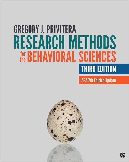 Research Methods for the Behavioral Sciences (ebook), Gregory J ...
