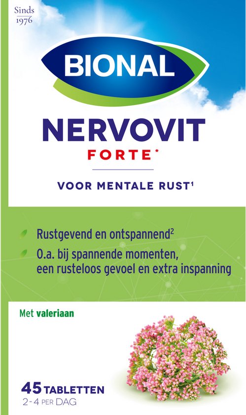 Bional Nervovit Forte - Supplement - Mentale rust - Vegan ...